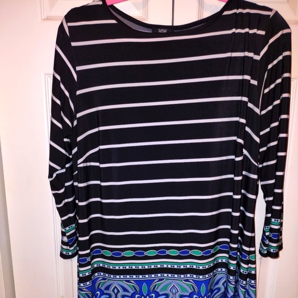 MSK | Dresses | Womens Sz 2x Msk Below The Knee Dress | Poshmark